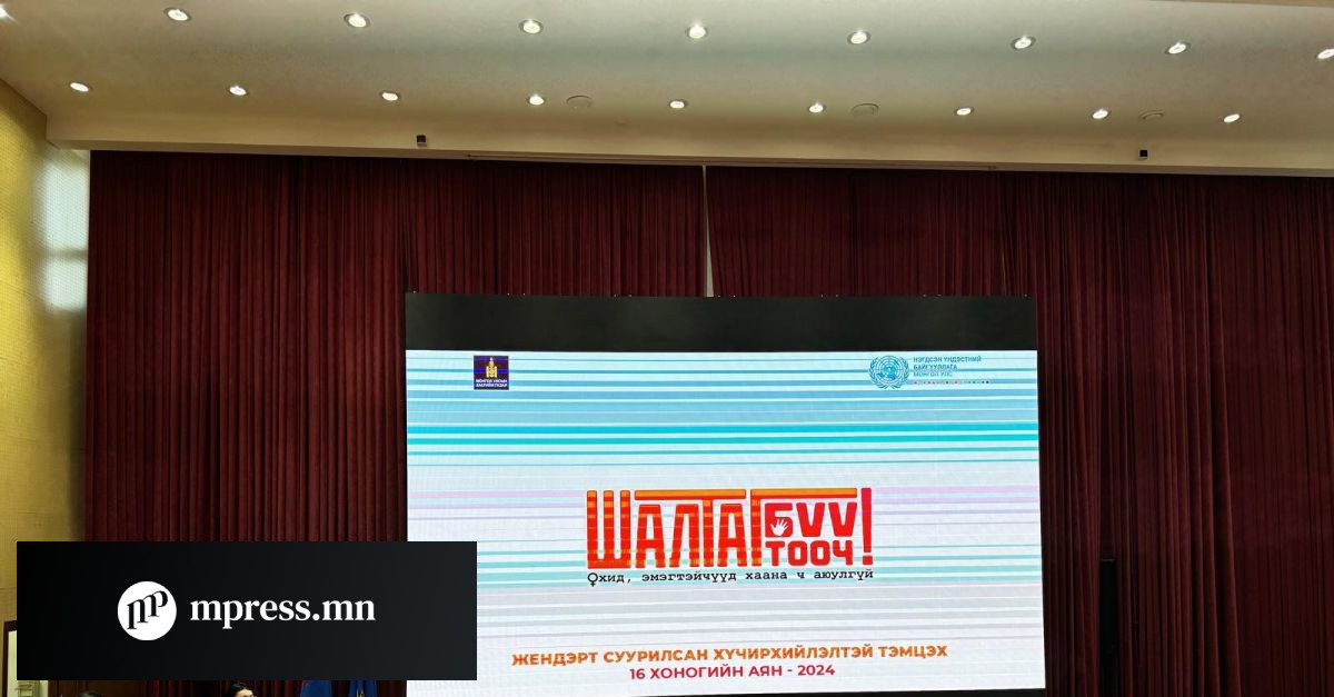“Жендэрт суурилсан хүчирхийлэлтэй тэмцэх нь“ 16 хоногийн аян өнөөдөр ...